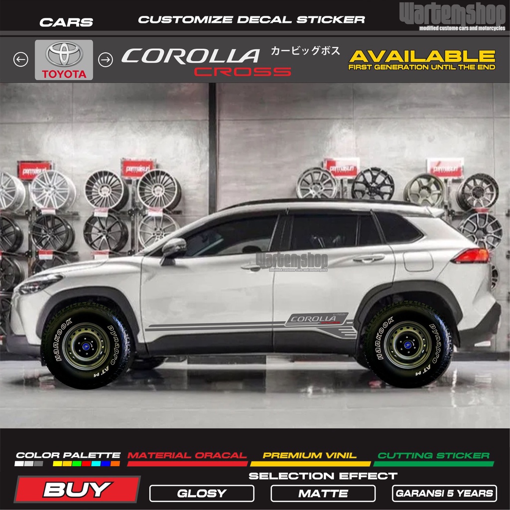 Jual SIDE DECAL COROLLA CROSS 2 | Shopee Indonesia