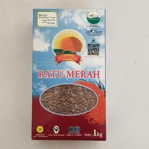Jual Beras Organik Mentariku Ratu Merah 1Kg | Shopee Indonesia