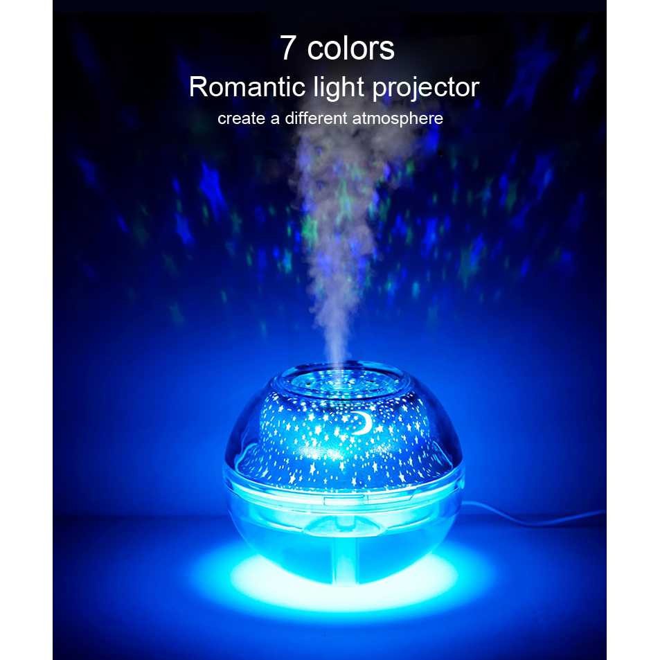 Jual Humidifier LED Night Projection Lamp 500ml | Shopee Indonesia