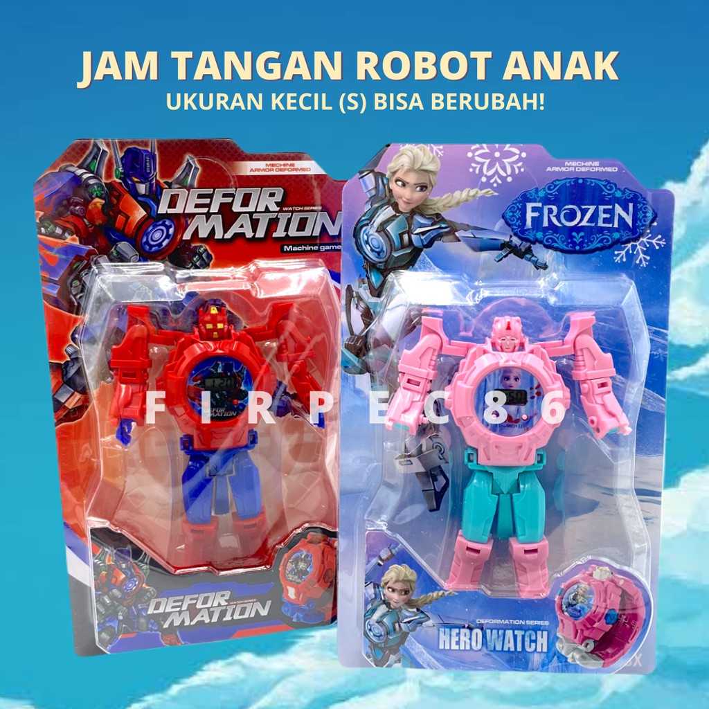 Jual F86 Jam Tangan Anak Robot Transformers Bentuk Robot Mode Super ...