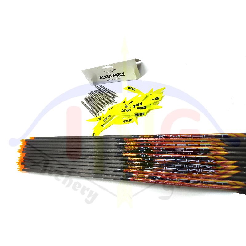 Jual Arrow Black Eagle X-impact -panahan-archery | Shopee Indonesia