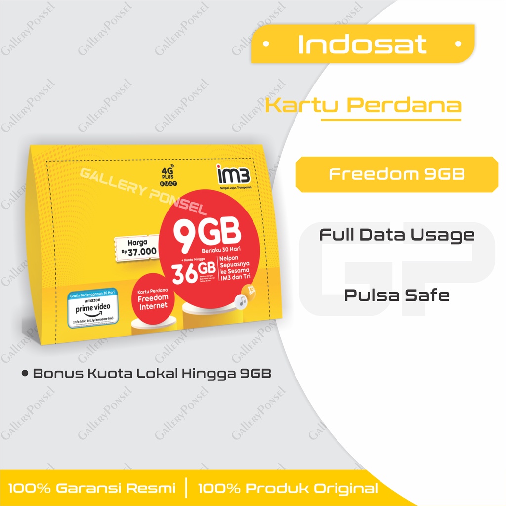 Jual Kartu Perdana Freedom Internet 9GB | Shopee Indonesia