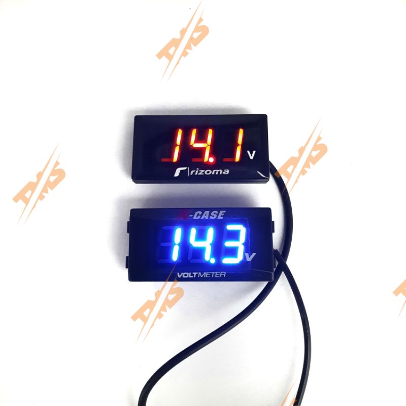 Jual VOLTMETER AKI MOTOR WATERPROOF 12V BIRU MERAH | Shopee Indonesia