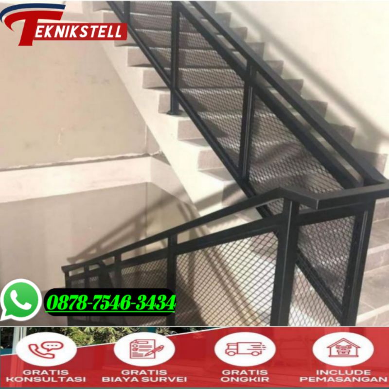 Jual Relling tangga minimalis modern expanda / railing balkon besi ...