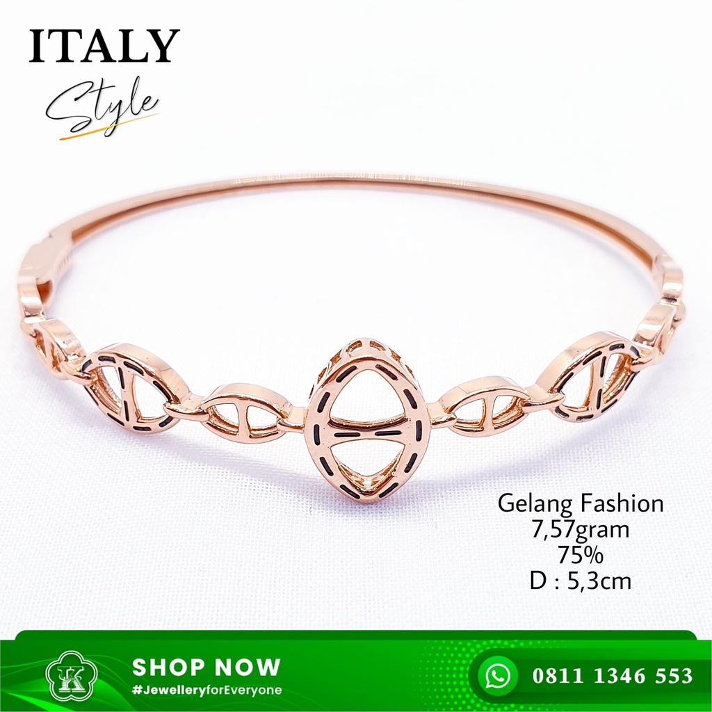 Jual Gelang emas model italy fashion (Rosegold) | Shopee Indonesia