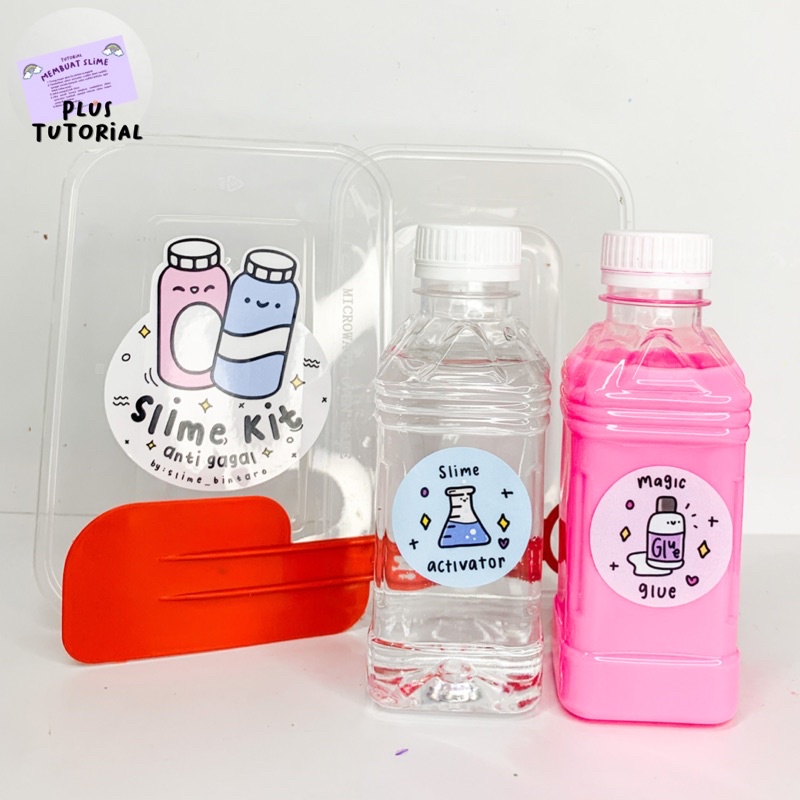 Jual (BUAT SLIME SENDIRI TANPA RIBET) SLIME KIT BY SLIME BINTARO || SLIME KIT TERMURAH || SLIME ...