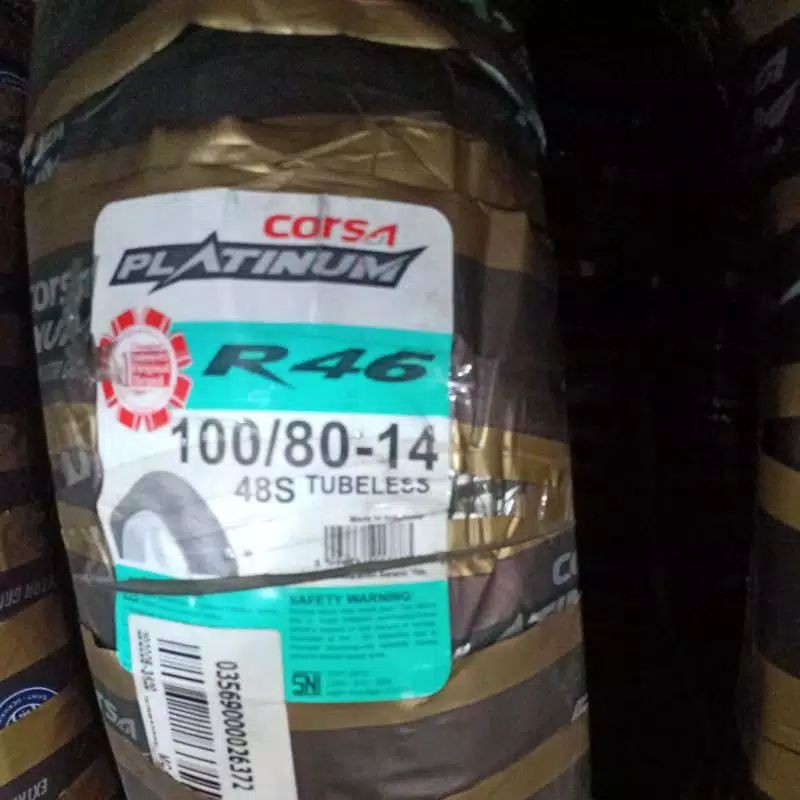 Jual ban Corsa r46 ring 14 ukuran 100-80/14 soft compound | Shopee ...