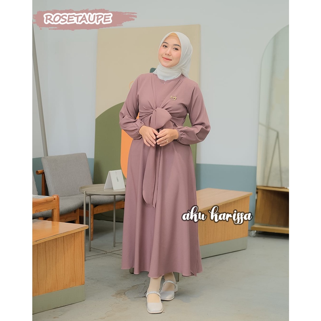 Jual HAZIQA MIDI DRESS ORIGINAL AKU KARISSA | Shopee Indonesia