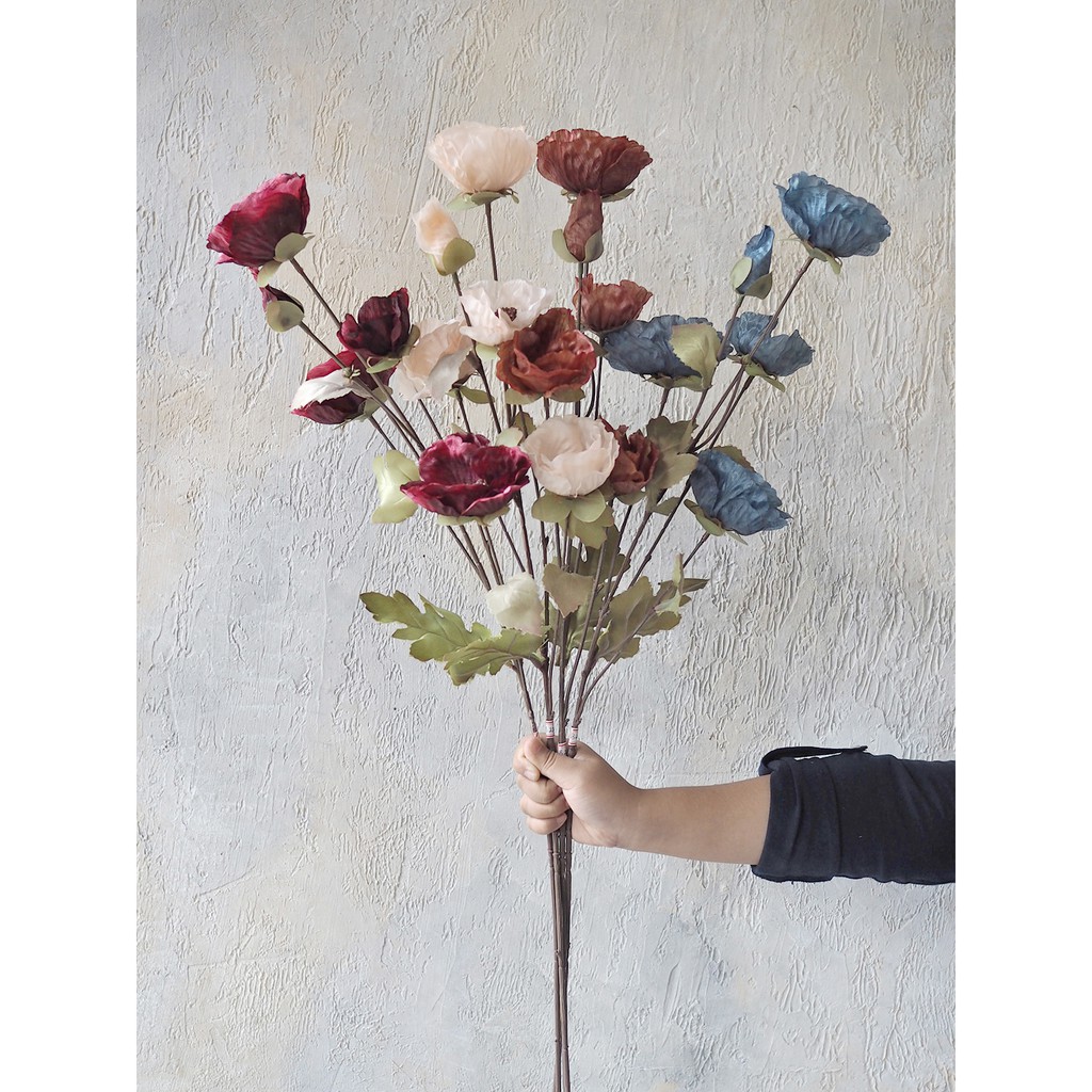 Jual Bunga Artificial Blooming Rose Rustic Spray (B22010) | Shopee ...