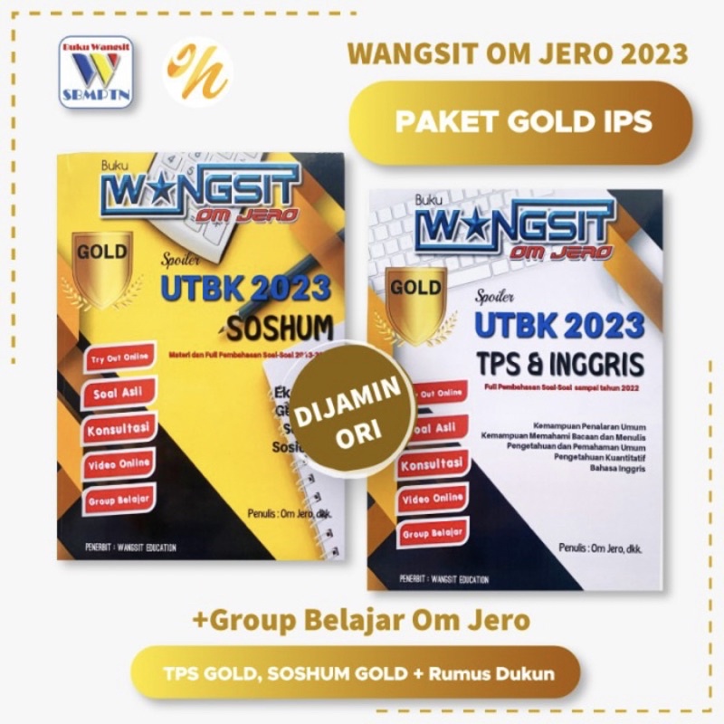 Jual Buku Wangsit 2023 UTBK SBMPTN 2023 Gold IPS Soshum 2023 Om Jero | Shopee Indonesia