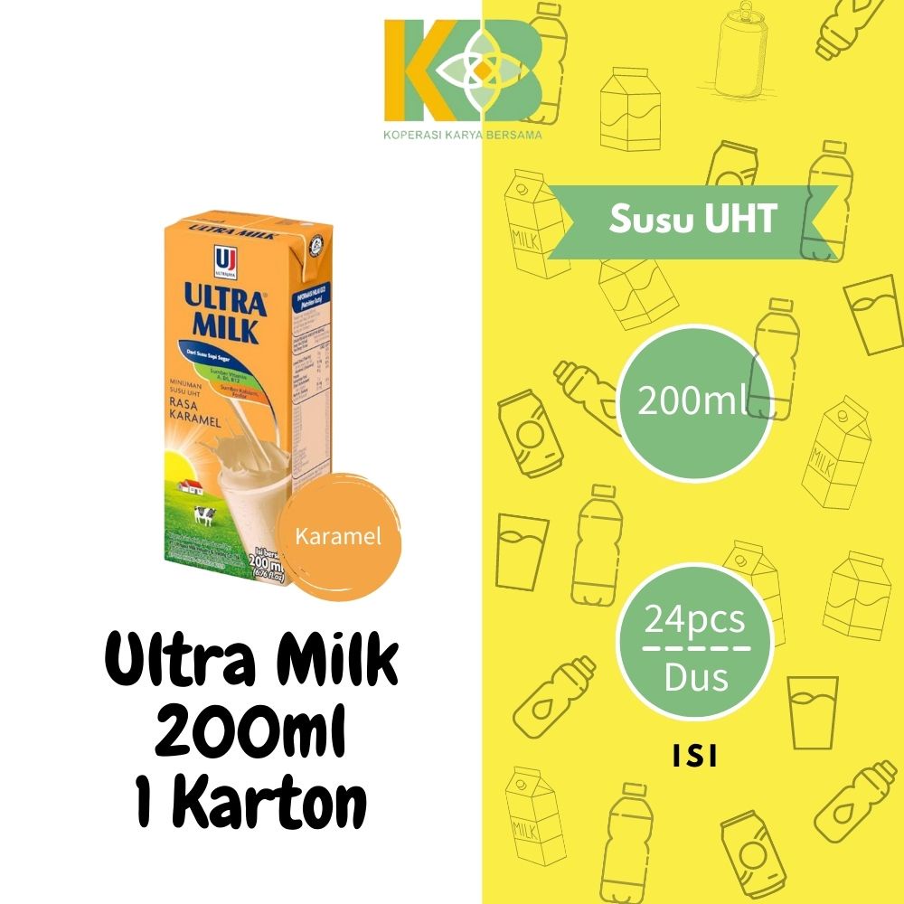 Jual Susu Ultra Milk Karamel 200ml Isi 24 Pcs | Shopee Indonesia