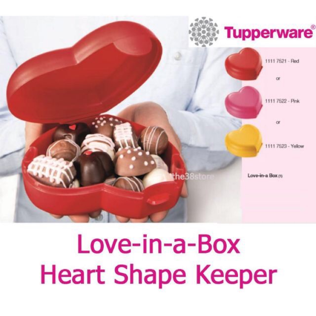 Jual love keeper merah tupperware malaysia | Shopee Indonesia