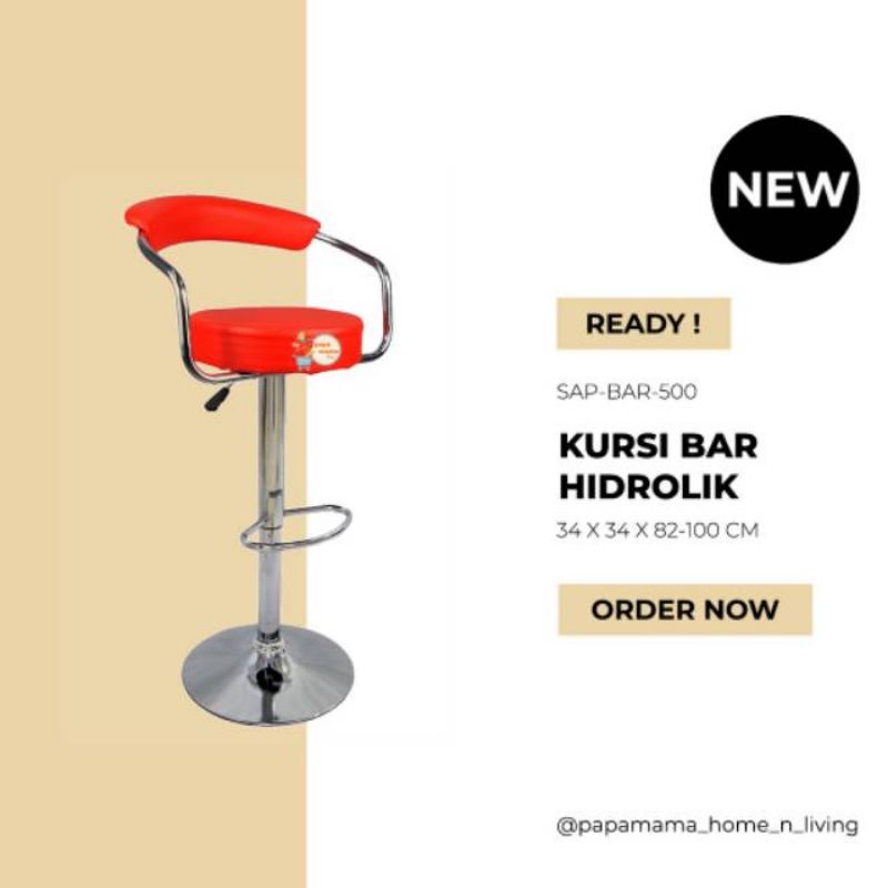 Jual Kursi Bar Kaki Hidrolik SP500 - Kursi Cafe Tinggi - Kursi Bar ...