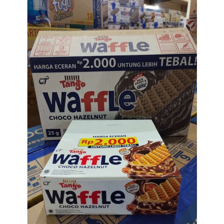 Jual Waffle Tango Choco Hazelnut 25gr 1 Box 12 Pcs | Shopee Indonesia