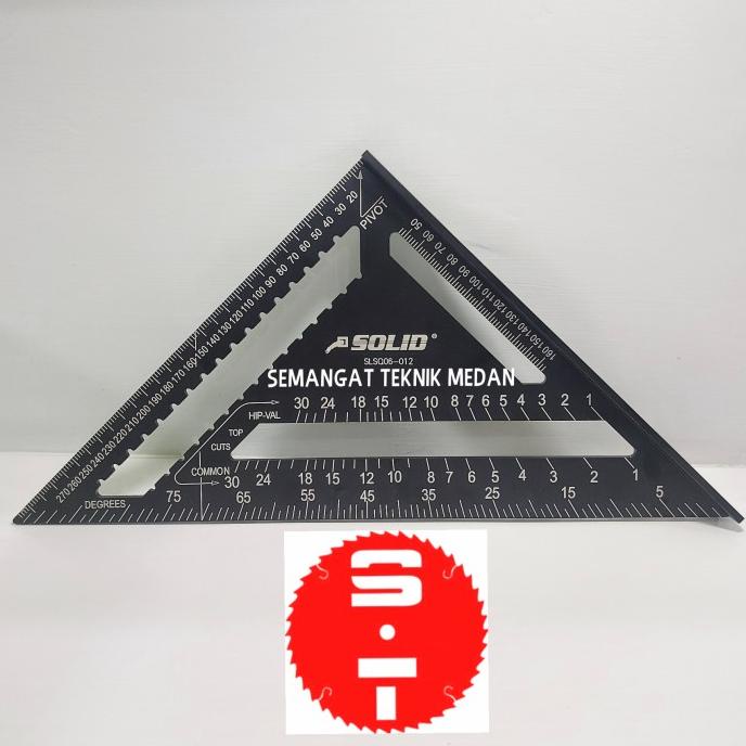 Jual ANGLE SPEED RAFTER SQUARE PENGGARIS SEGITIGA SIKU BESI 12" SOLID ...