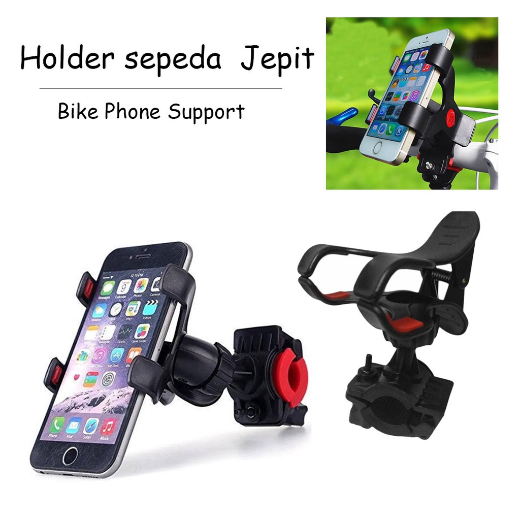 Jual HOLDER SEPEDA JEPIT / BIKE PHONE SUPPORT | Shopee Indonesia