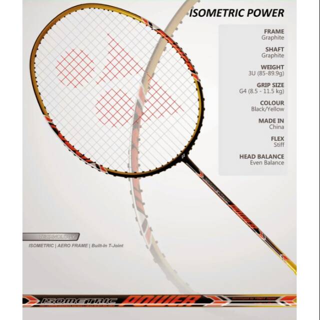Jual Raket Yonex Isometric Power Original Made in China | Shopee Indonesia