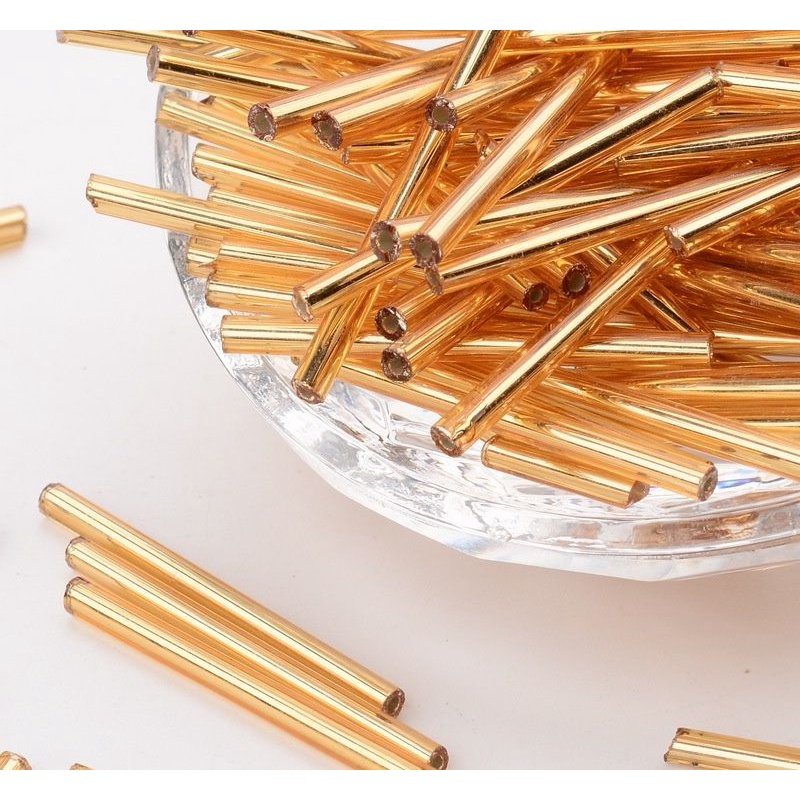 Jual Manik Batang Kaca/Spacer/Stoper Warna Gold / Emas / Gelang ...