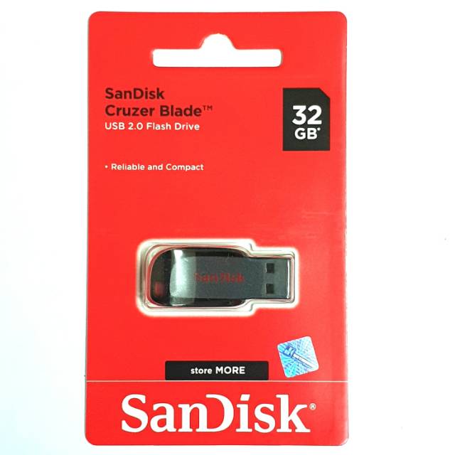Jual USB 2.0 FLASHDISK 32 GB SANDISK CRUZER BLADE | Shopee Indonesia