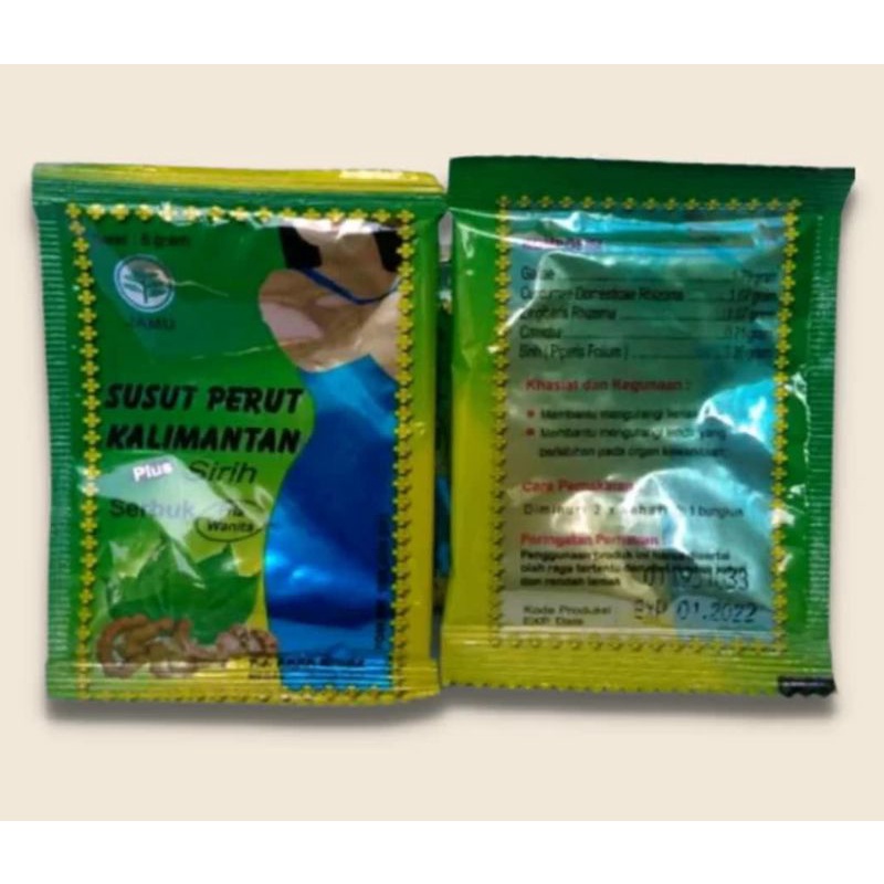 Jual jamu susut perut kalimantan serbuk isi 10 sachet | Shopee Indonesia