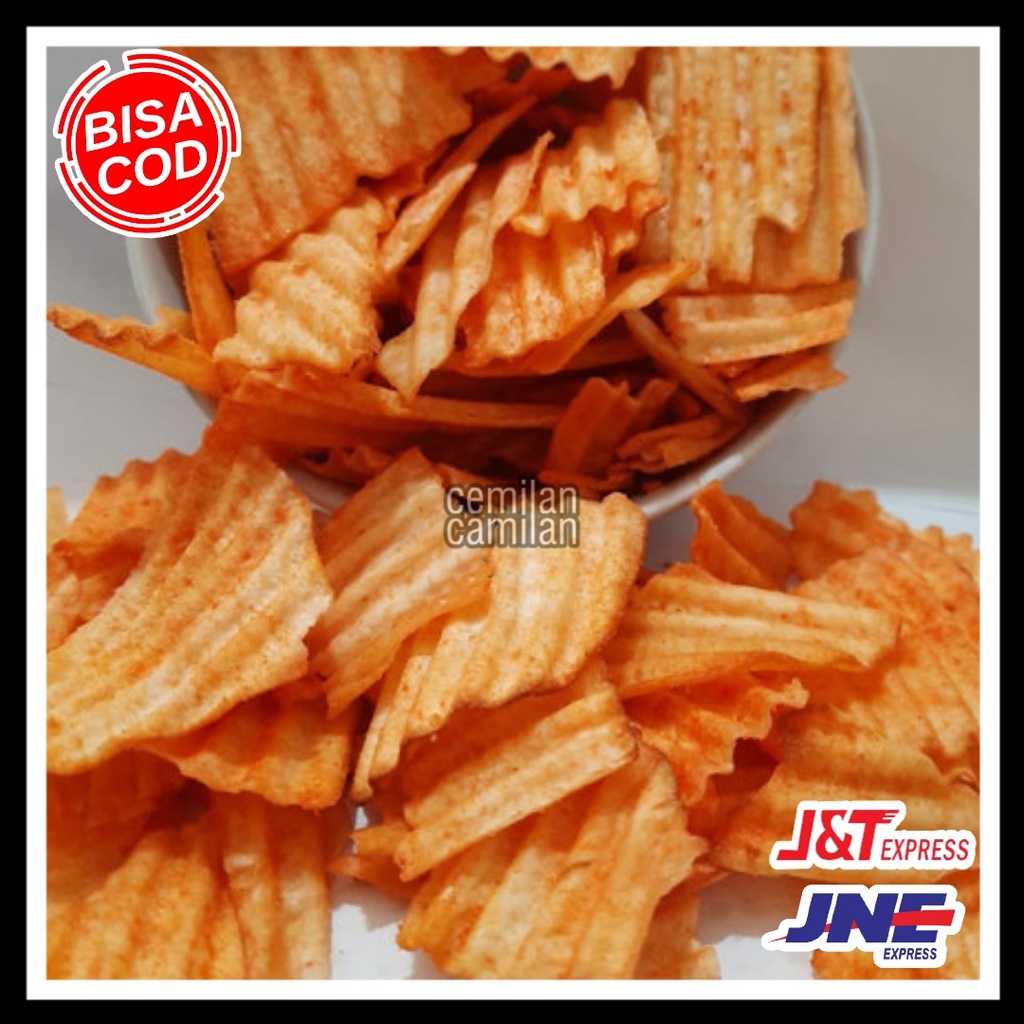 Jual Snack kiloan keripik Singkong Chuba Balado Keju 250 gr makanan ...