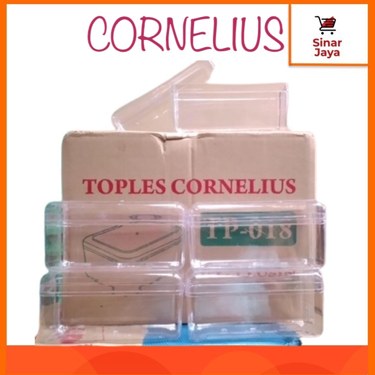Jual CORNELIUS TP-018 Toples Kue Kotak Persegi Panjang 350 gr (Isi 12 Pcs) | Shopee Indonesia