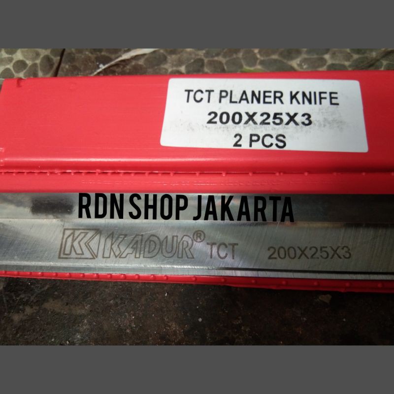 Jual Pisau Planer Pisau Serut Pisau Ketam kayu TCT KADUR 200 x 25 x 3 ...