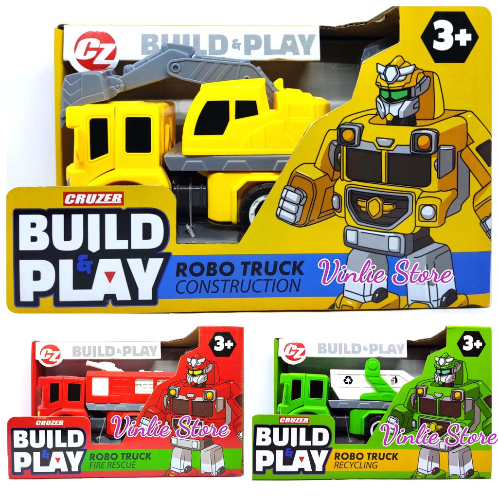 Jual MAINAN MOBIL TRUCK DAMKAR CRUZER - Mobil truk berubah jadi robot ...