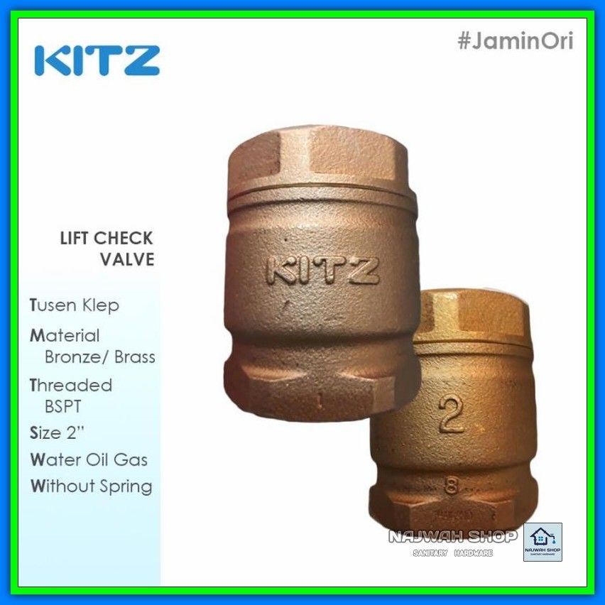 Jual Tusen Klep / Foot Valve 2" inch Kitz Kuningan Brass Origin Japan ...