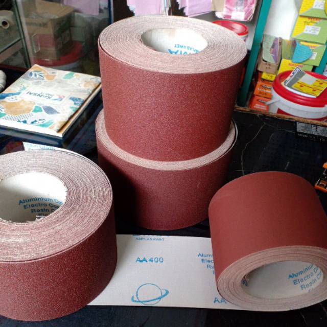 Jual Amplas meteran amplas rol grade 400 | Shopee Indonesia