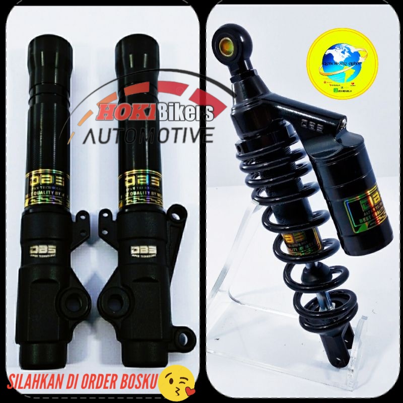 Jual PROMO paket shockbreaker set depan belakang motor matic Honda beat-scoopy-vario fi-genio ...