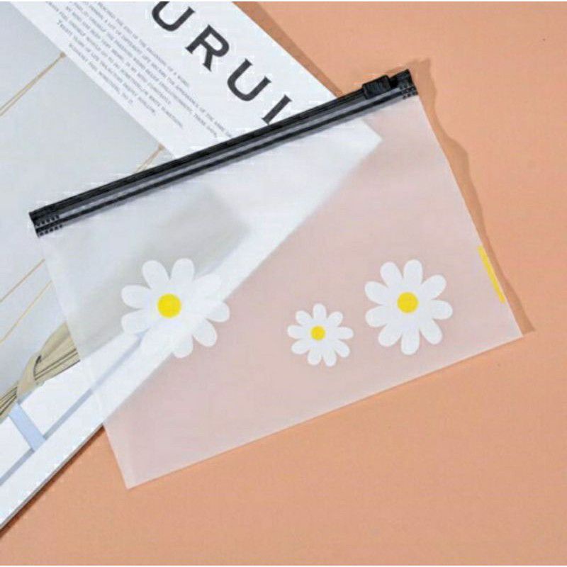 Jual POUCH ZIPPER POCKET MOTIF BUNGA | Shopee Indonesia