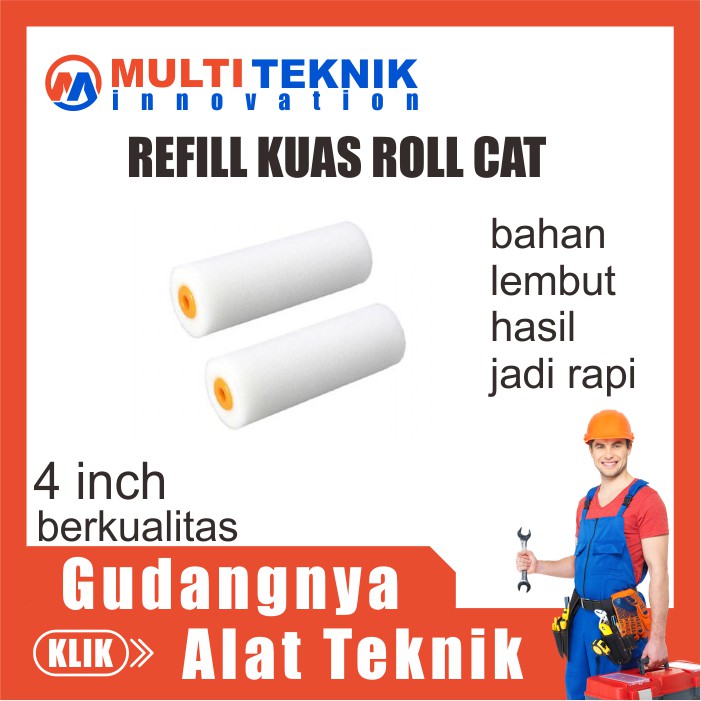 Jual Roll Rol Cat Refill Isi Ulang Tembok Rolling Paint 4 inch MT399 ...