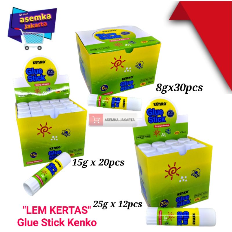 Jual Lem Kertas Lem stick GLUE STICK KENKO ( Kecil sedang Besar ...