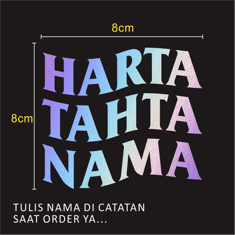 Jual Stiker Harta Tahta Costum - harta tahta hologram | Shopee Indonesia