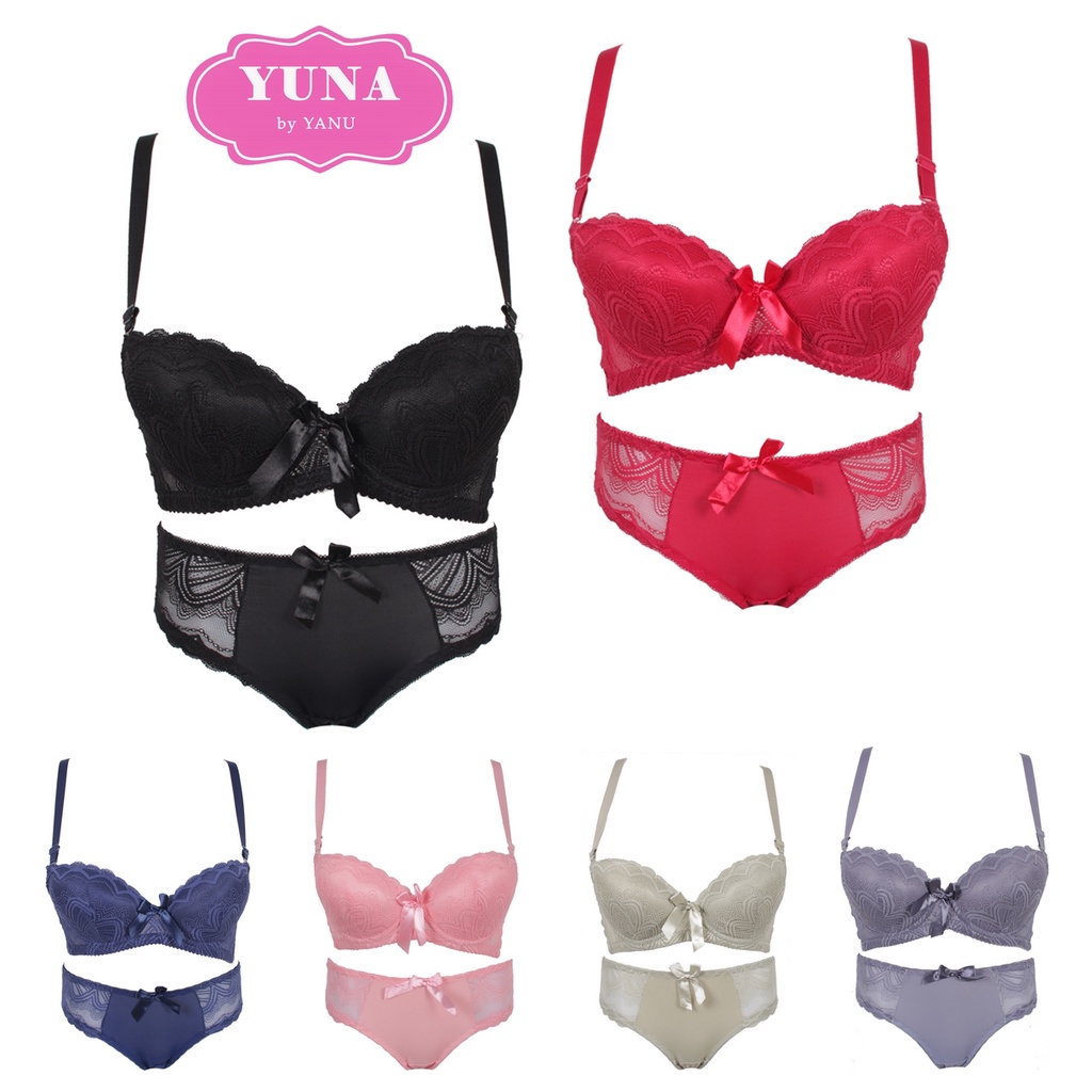 Jual Size 34A - 38A | Set Bra Brukat YUNA 759 | Bra dan Cd | Shopee ...