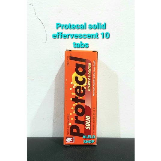 Jual Protecal solid 10s 10 tablet effervescent @ 4.5 g vitamin c ...