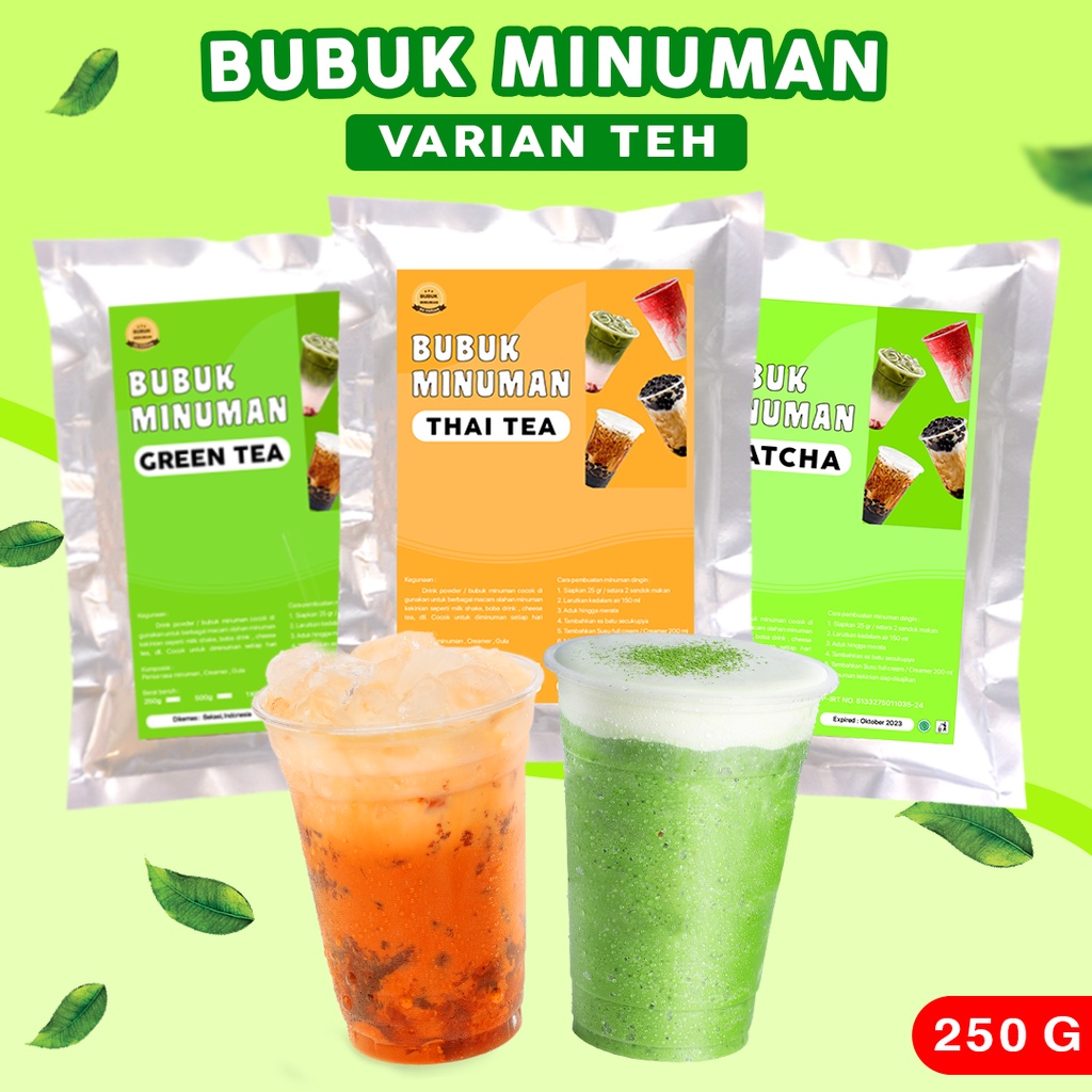 Jual BUBUK MINUMAN RASA TEH 250G / BUBUK MINUMAN BOBA 250G / SERBUK MINUMAN ANEKA RASA 250G ...