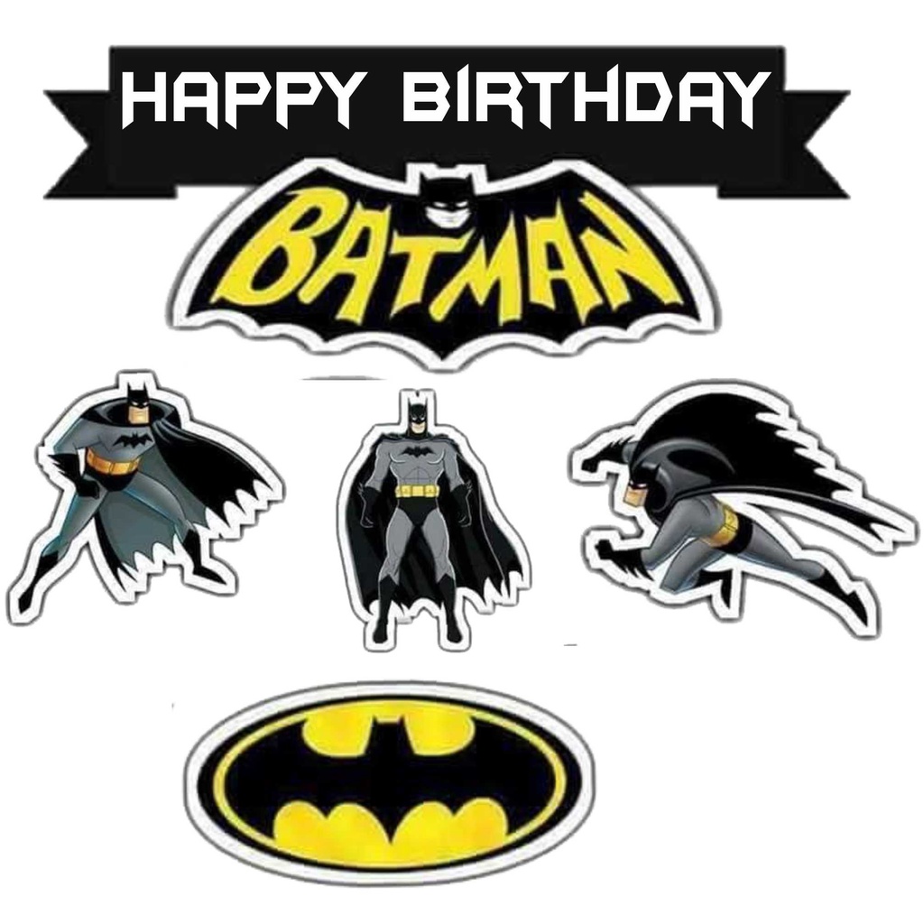 Jual TOPPER CAKE TOPPER ULANG TAHUN / HIASAN KUE BATMAN | Shopee Indonesia