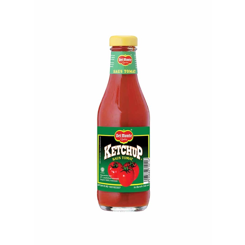 Jual SAUS TOMAT DEL MONTE 340 ML BOTOL KACA TOMATO KETCHUP SAOS TOMAT ...