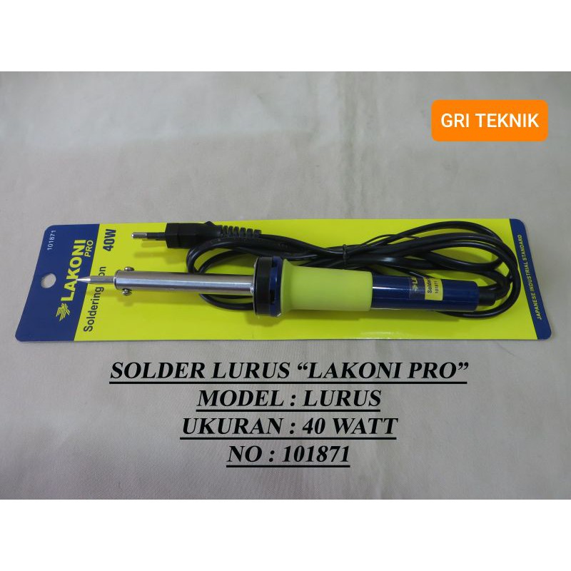 Jual 101871-40 WATT !!! SOLDER LURUS 40 WATT JETJO TOOL LAKONI PRO ...