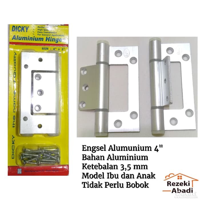 Jual Engsel Pintu ALM 4 inch - Murah - anti karat Bahan Alumunium ...