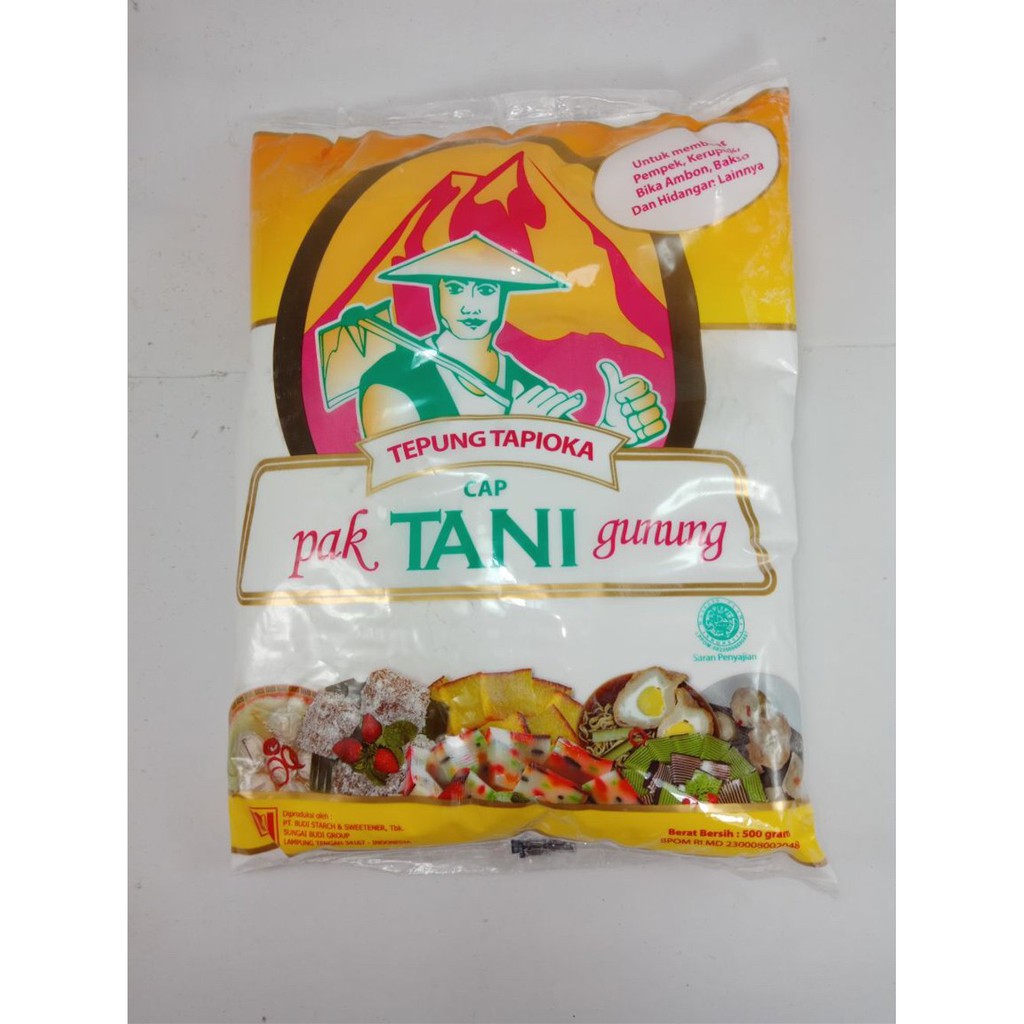 Jual Tepung Tapioka Atau Sagu Cap Pak Tani Gunung 500gr | Shopee Indonesia