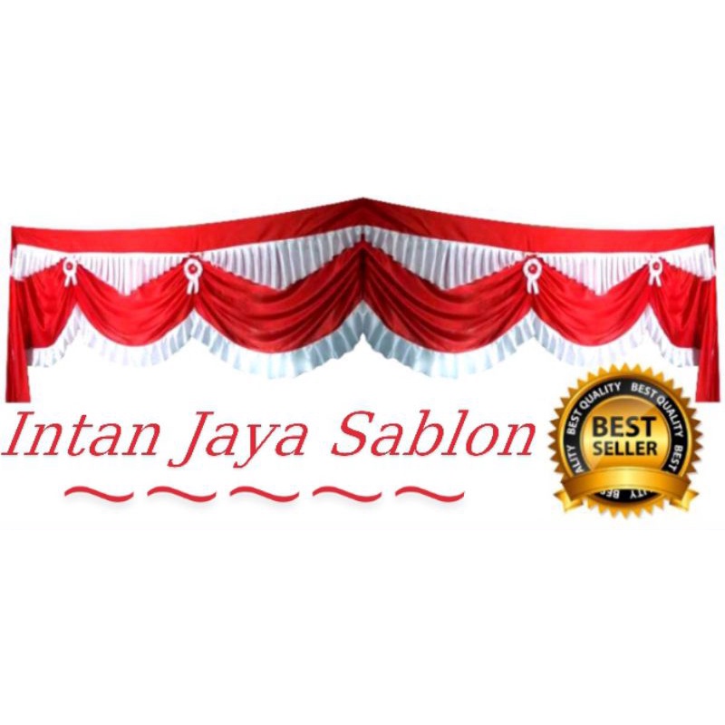 Jual BENDERA MERAH PUTIH BACKGROUND REMPEL PANGGUNG CANTIK FULL ABUTAY PELAMIN 10 GELOMBANG ...