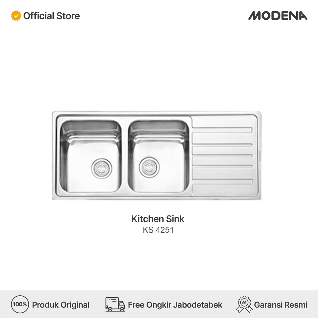 Jual MODENA Kitchen Sink - KS 4251 | Shopee Indonesia