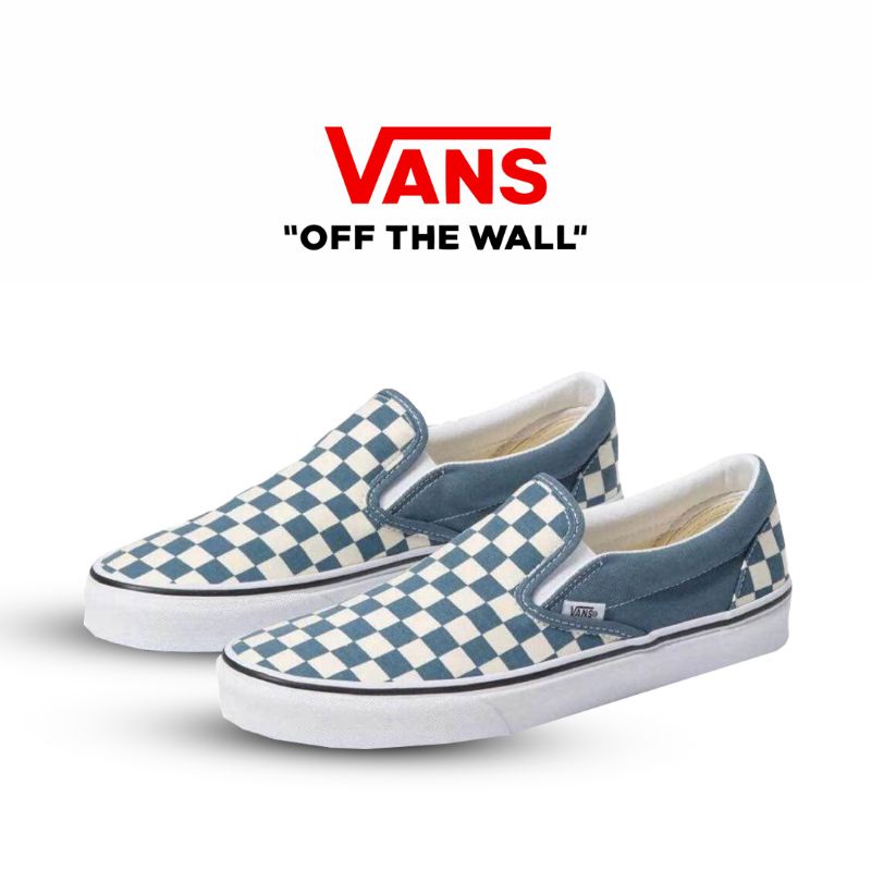 Jual Vans Slip On Classic Blue Mirage / Sepatu Vans Original / Vans Ori / Slip on pria | Shopee ...