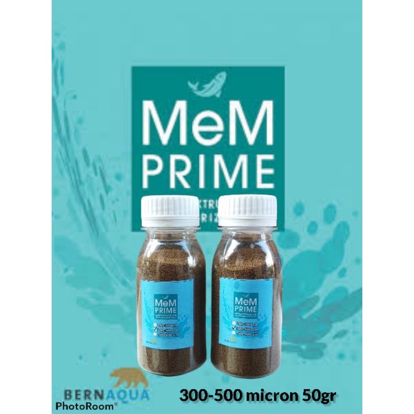 Jual Pelet mem prime 300-500 mikron kemasan botol 50gr (gram) pakan ...