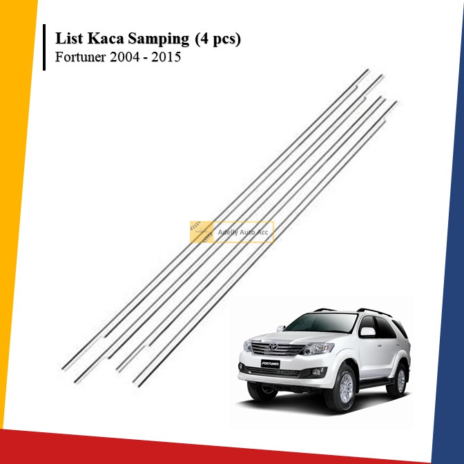 Jual List Kaca Samping Mobil Toyota Fortuner Lama (2004 - 2015 ...
