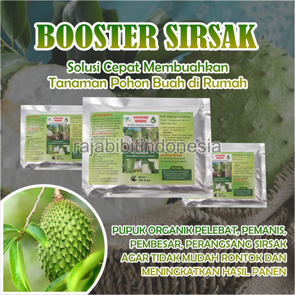 Jual Pupuk Booster Organik Sirsak Agar Cepat Berbuah Lebat, Pupuk Booster Perangsang Dan ...