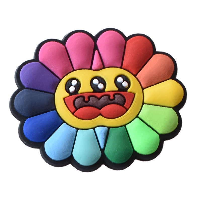 Jual 081 Pin Sandal z Bunga Pelangi Lucu Cewek Perempuan Keren Hiasan ...